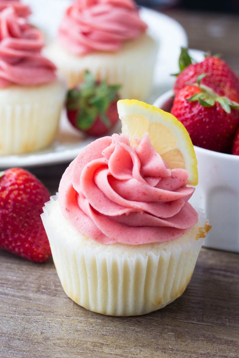 STRAWBERRY LEMONADE CUPCAKES Mother s Cuisine strawberry-lemonade-cupcakes-mother-s-cuisine