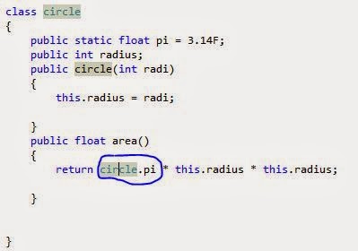 Example of Static and instance class member in c# programming