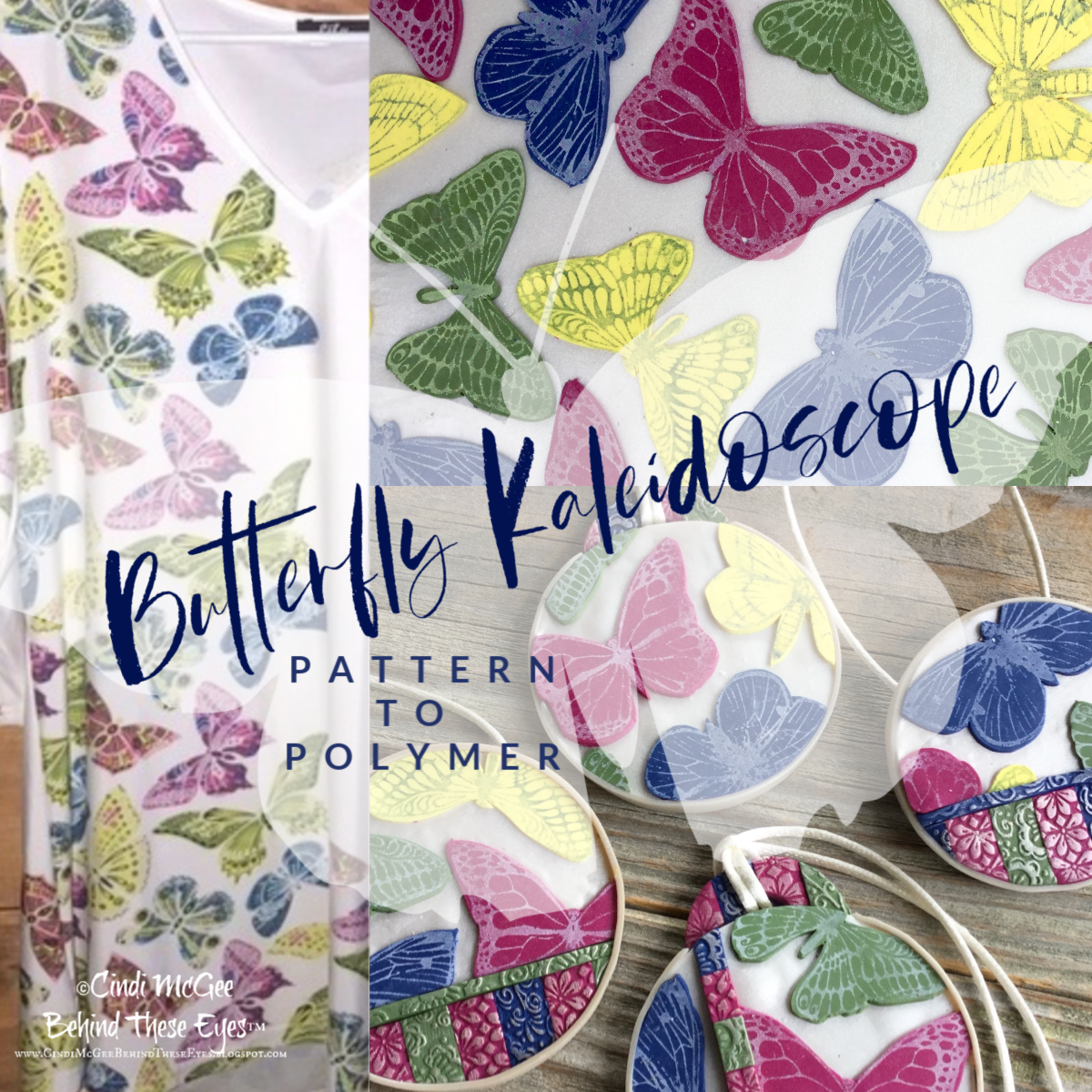 Learn to Make a Butterfly Kaleidoscope Polymer Clay Veneer