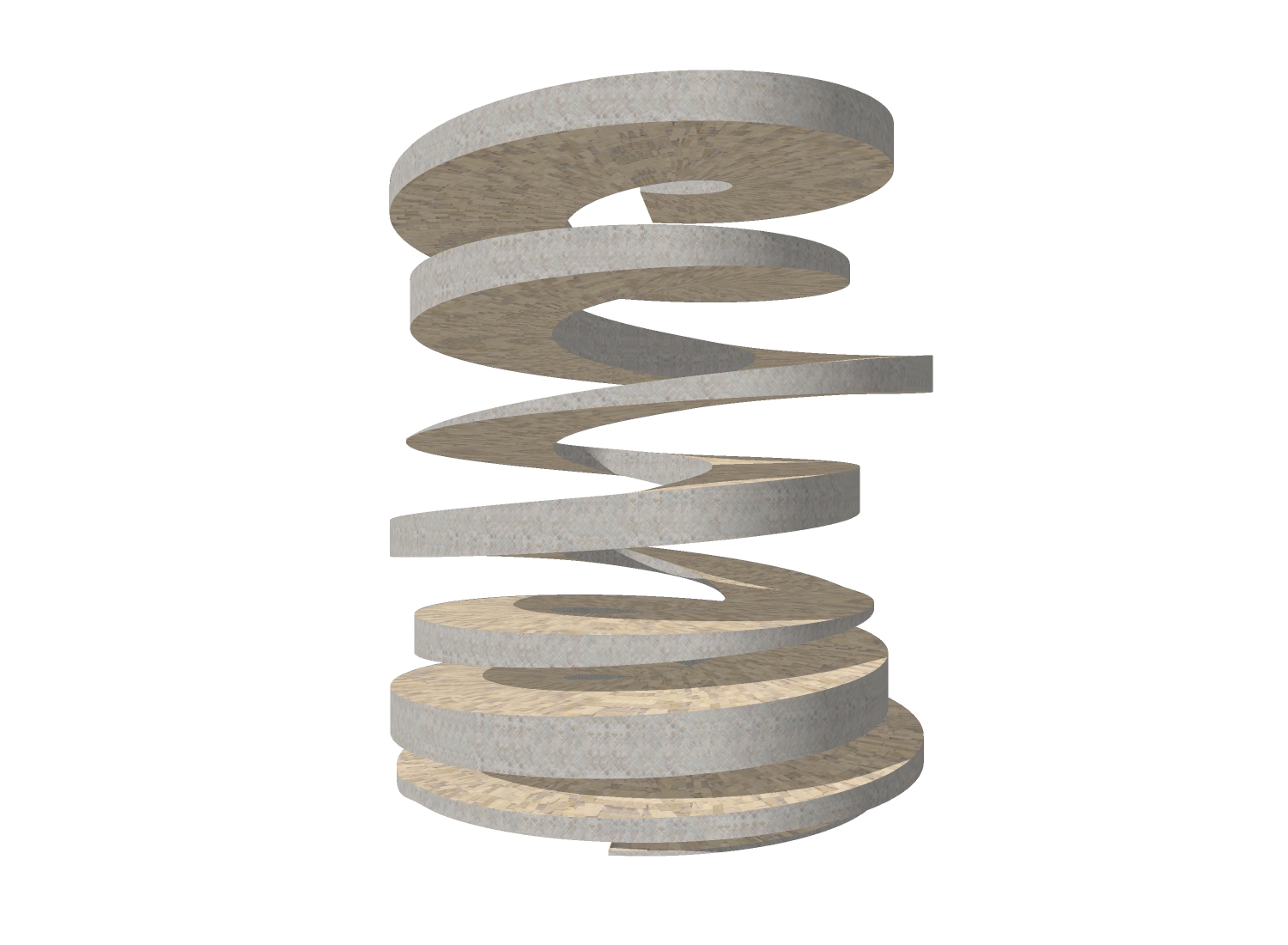 Spiral Ramp study by DC of SketchUp