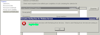 Symantec Backup Exec 12.5 - No Notification and Service Terminated ...