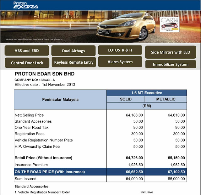 Proton: Promosi Tahun Baru 2014 - Proton Exora BOLD 1.6 CPS (manual ...