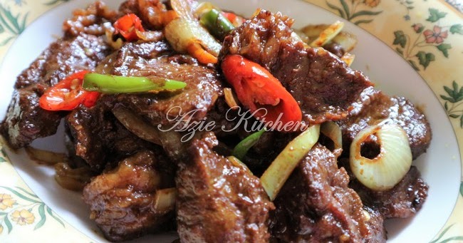 Daging Goreng Sos Tiram - Azie Kitchen