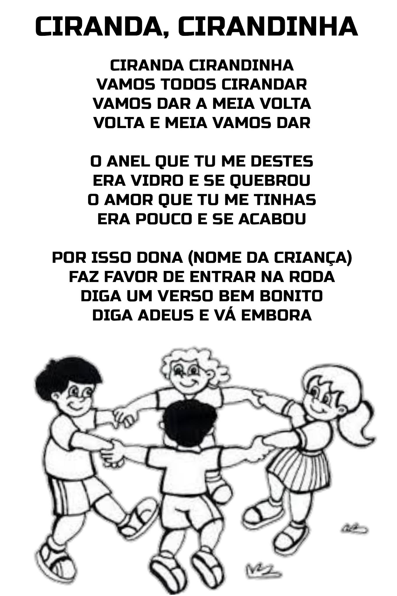 Colorir Desenho Cantigas De Roda Desenhos Para Colori