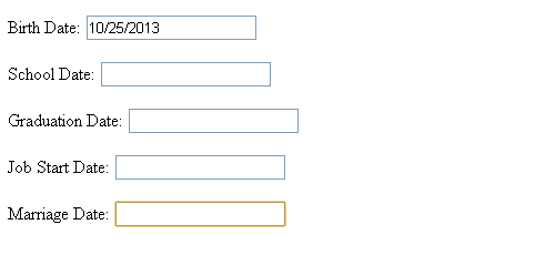 How to use multiple JQuery UI Date Picker or Datepicker in HTML or JSP ...