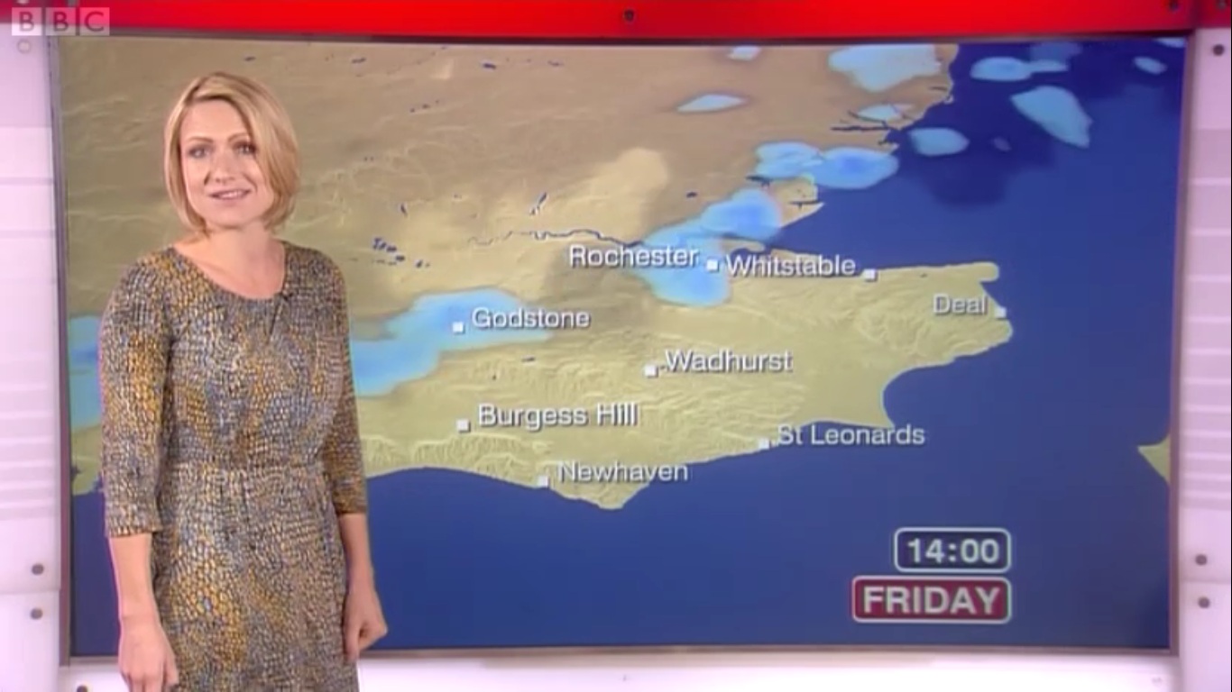 UK Regional News Caps: Rachel Mackley - South East Today Weather