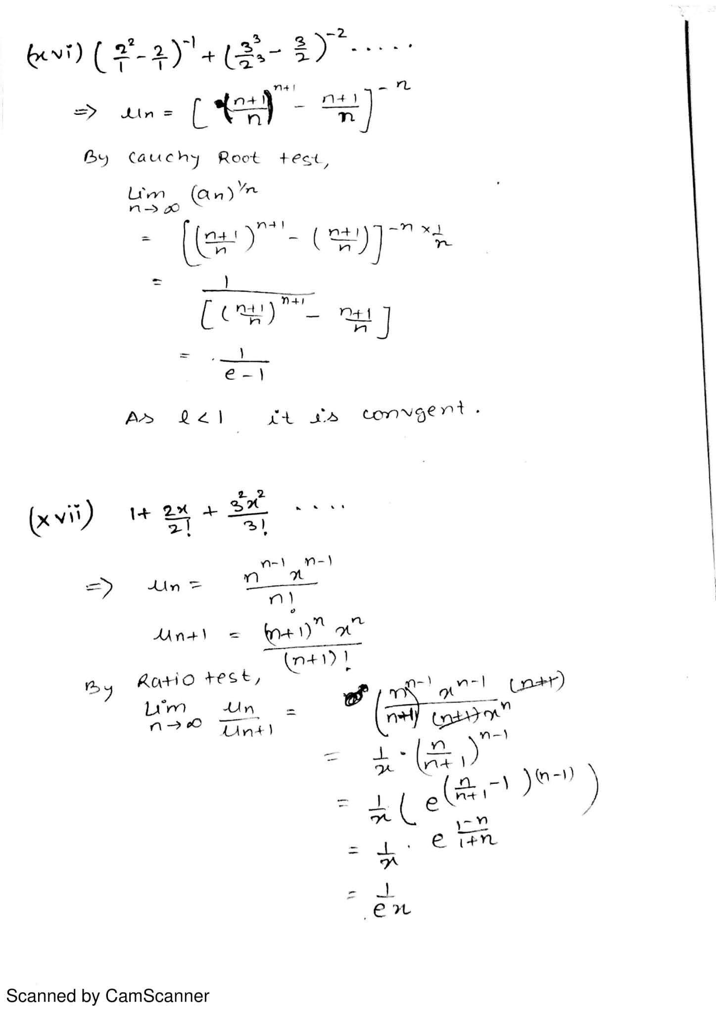 1st year math assignment problem solutions
