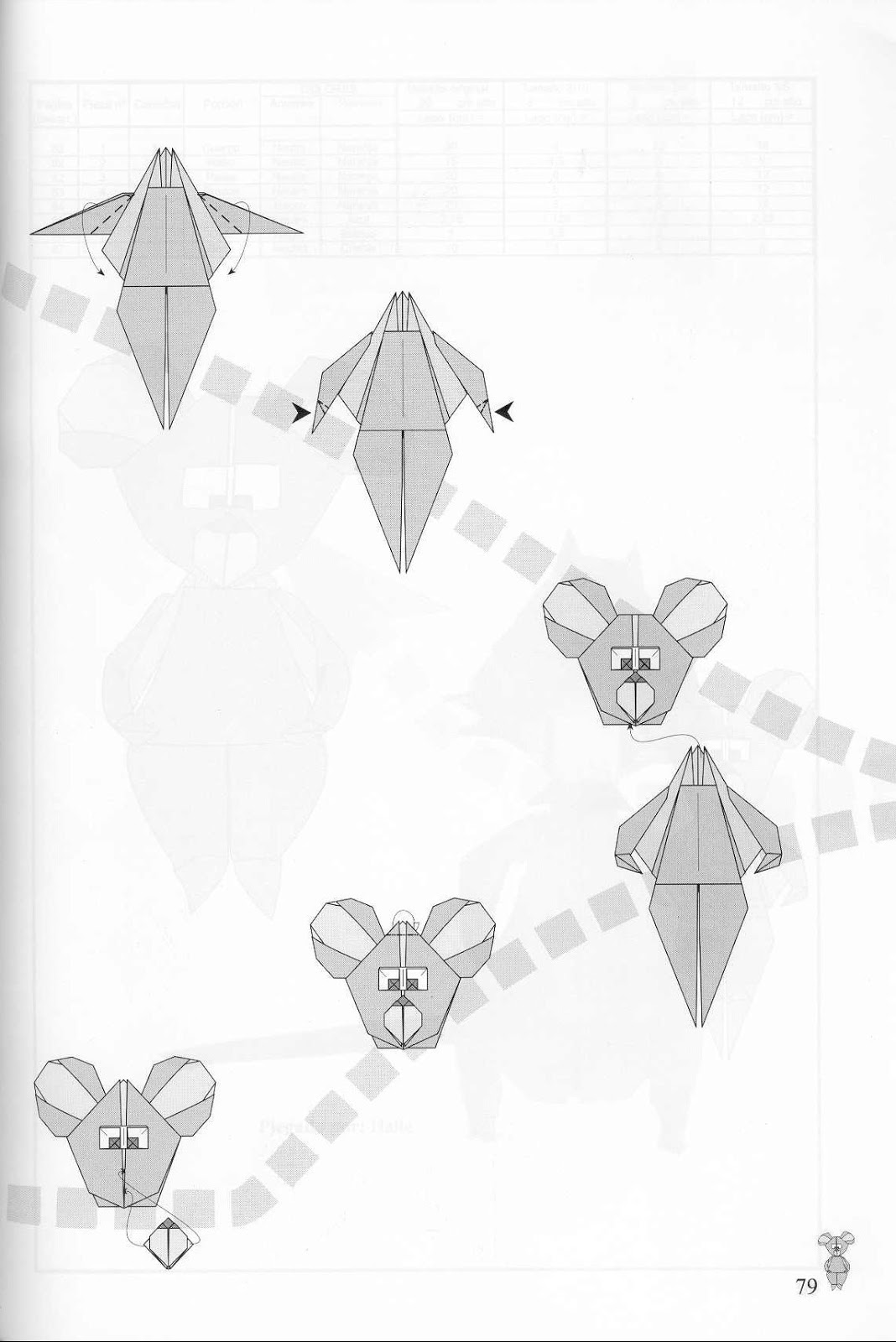 Origami Cartoon 3-Halle - Ruby Book Origami