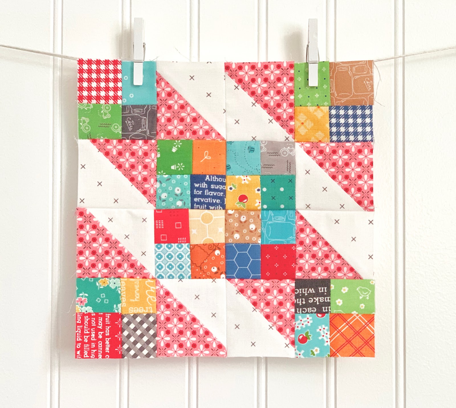 Bee In My Bonnet: Vintage Block Along - Week 30 - Leftovers Block!!