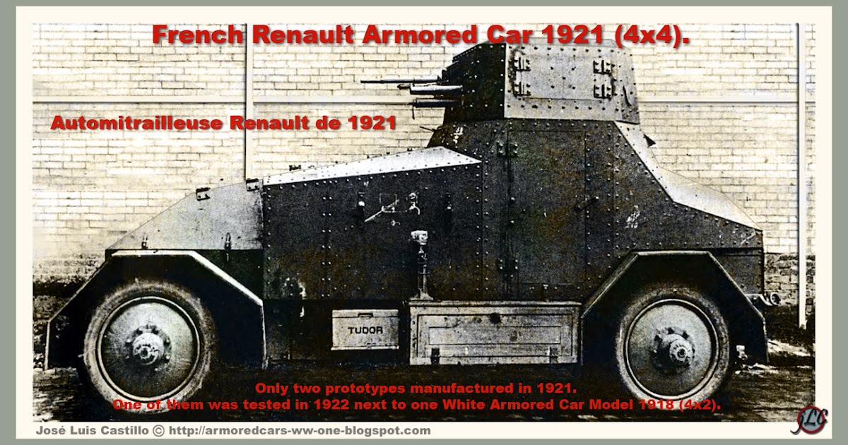 Armored Cars in the WWI: French Renault Armored Car Model 1921 ...