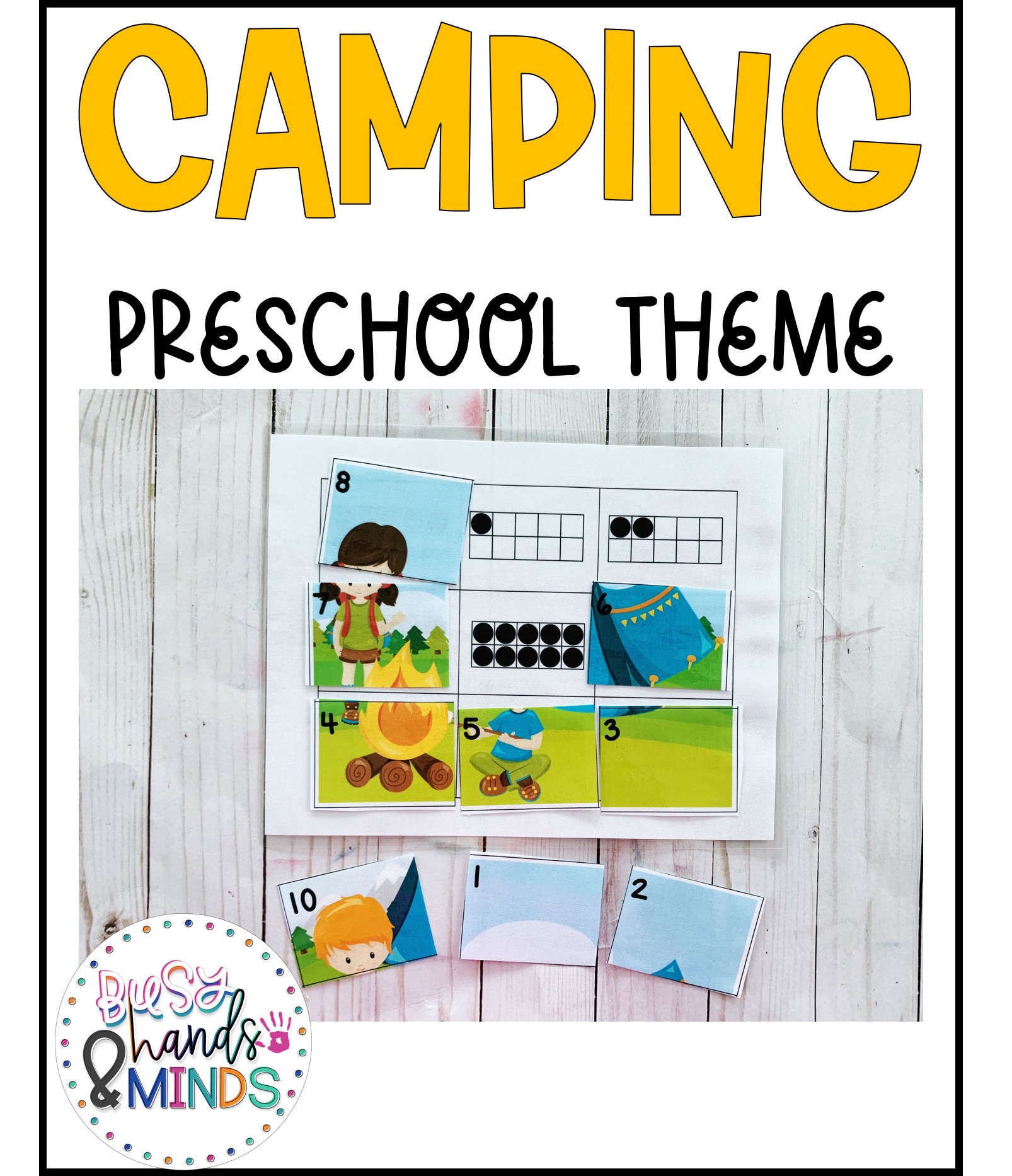Camping Preschool Theme | Busy Hands and Minds