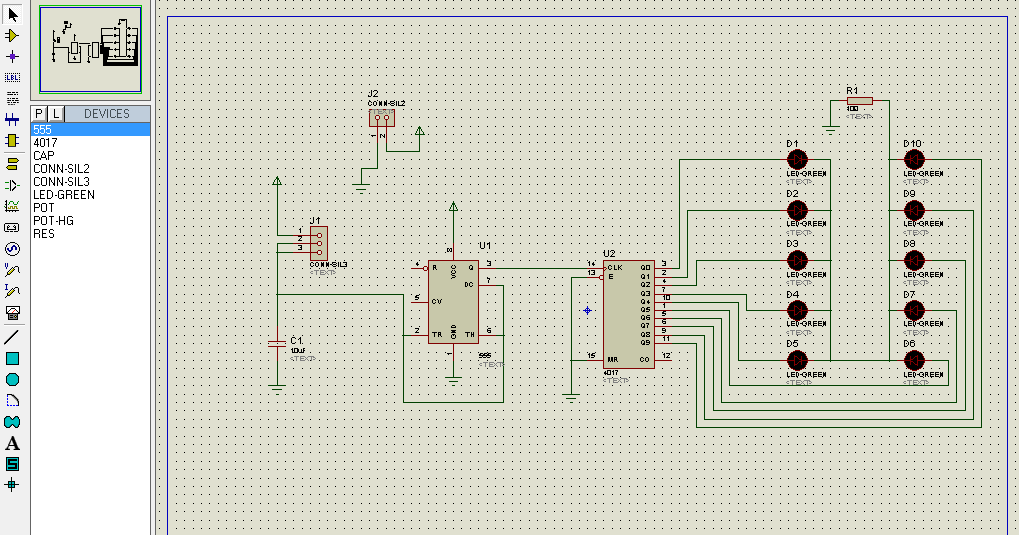 Laporan Mekatronika : Rangkaian Running Led Pada PROTEUS 7 (ISIS dan ARES)
