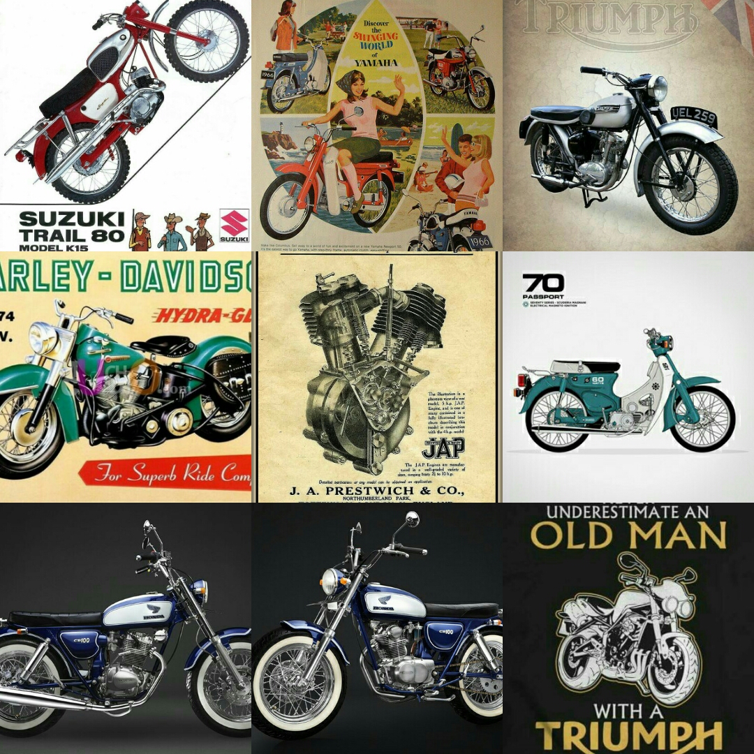 Barang Tuwo: Poster motor antik repro