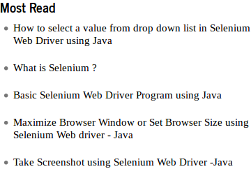 Learn Selenium: Take Screenshot of a specific element or a particular ...