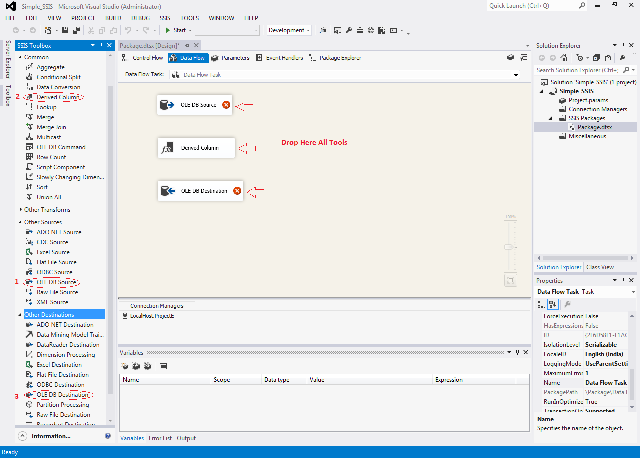 Ssrs Sql Server Ssis Asp C Solutions And Tips Ssis Create A Simple Etl Package