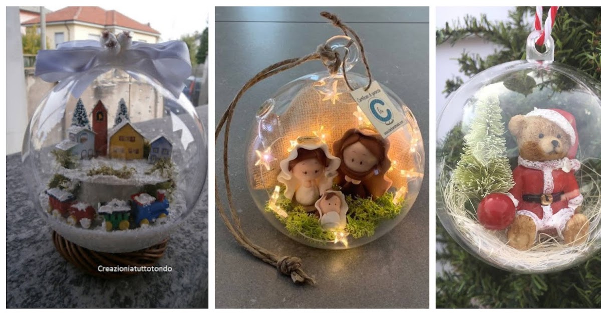 10 Esferas navideñas transparentes para el árbol navideño ~ cositasconmesh