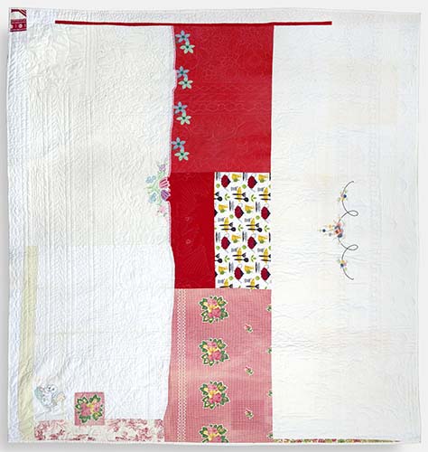 Gefilte Quilt: From Vintage Linen Stack to Quilted! Red and White Bliss