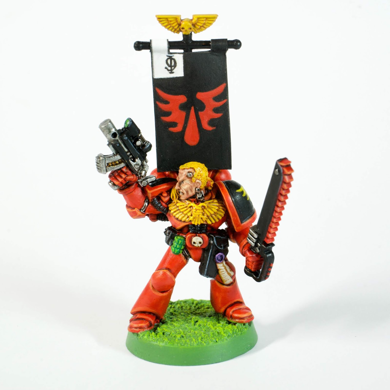 Showcase: 2nd Edition Blood Angels Sergeant by Rich - Tale of Painters