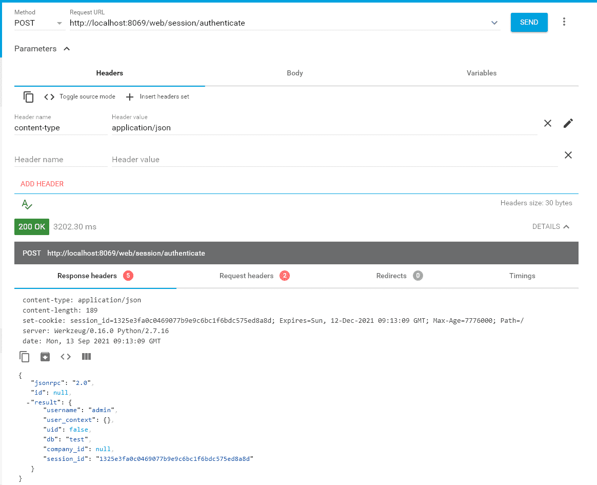 API Authentication for Odoo in Postman or Advance Rest Client API Authentication for Odoo in Postman or Advance Rest Client