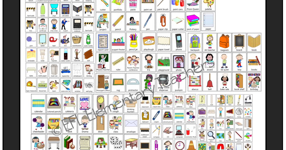 EFL Elementary Teachers: School unit flashcards for ESL students