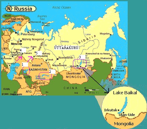 Yablonovy Mountains Map