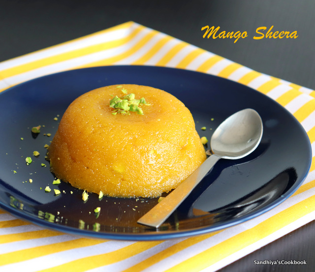 Sandhiya's Cookbook: Mango Kesari | Mango Sheera | Mambazham Kesari
