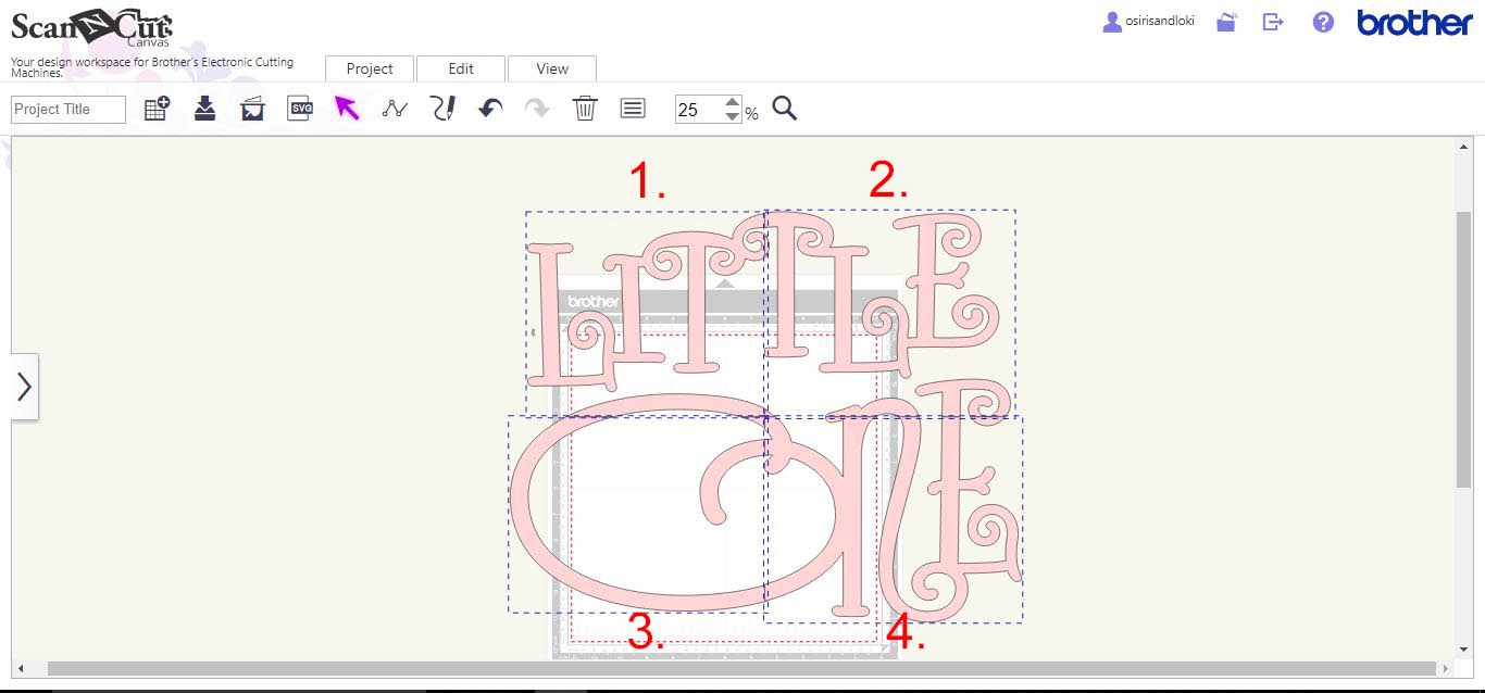 How to cut an image larger than your cutting mat in Brother Scan and ...