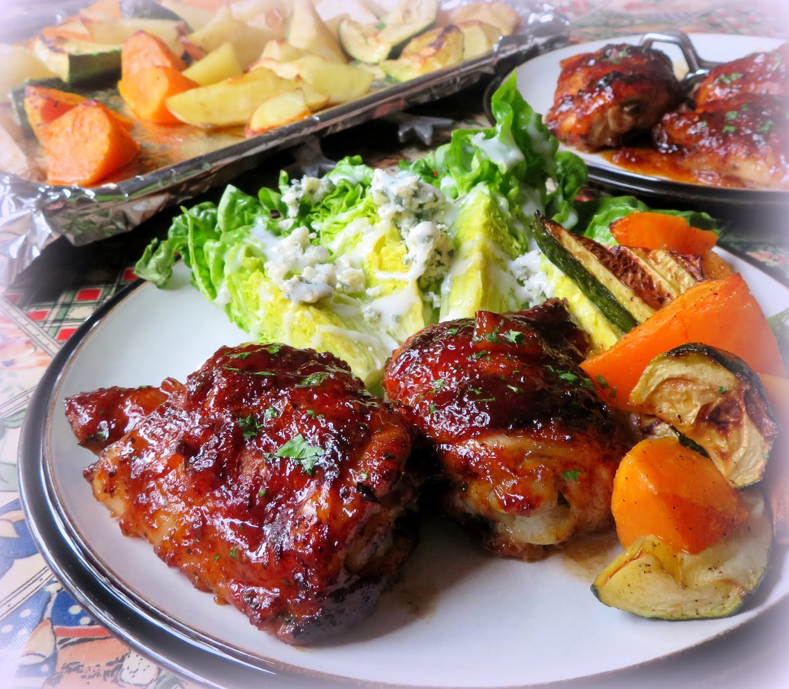 Sticky BBQ Chicken Thighs | The English Kitchen