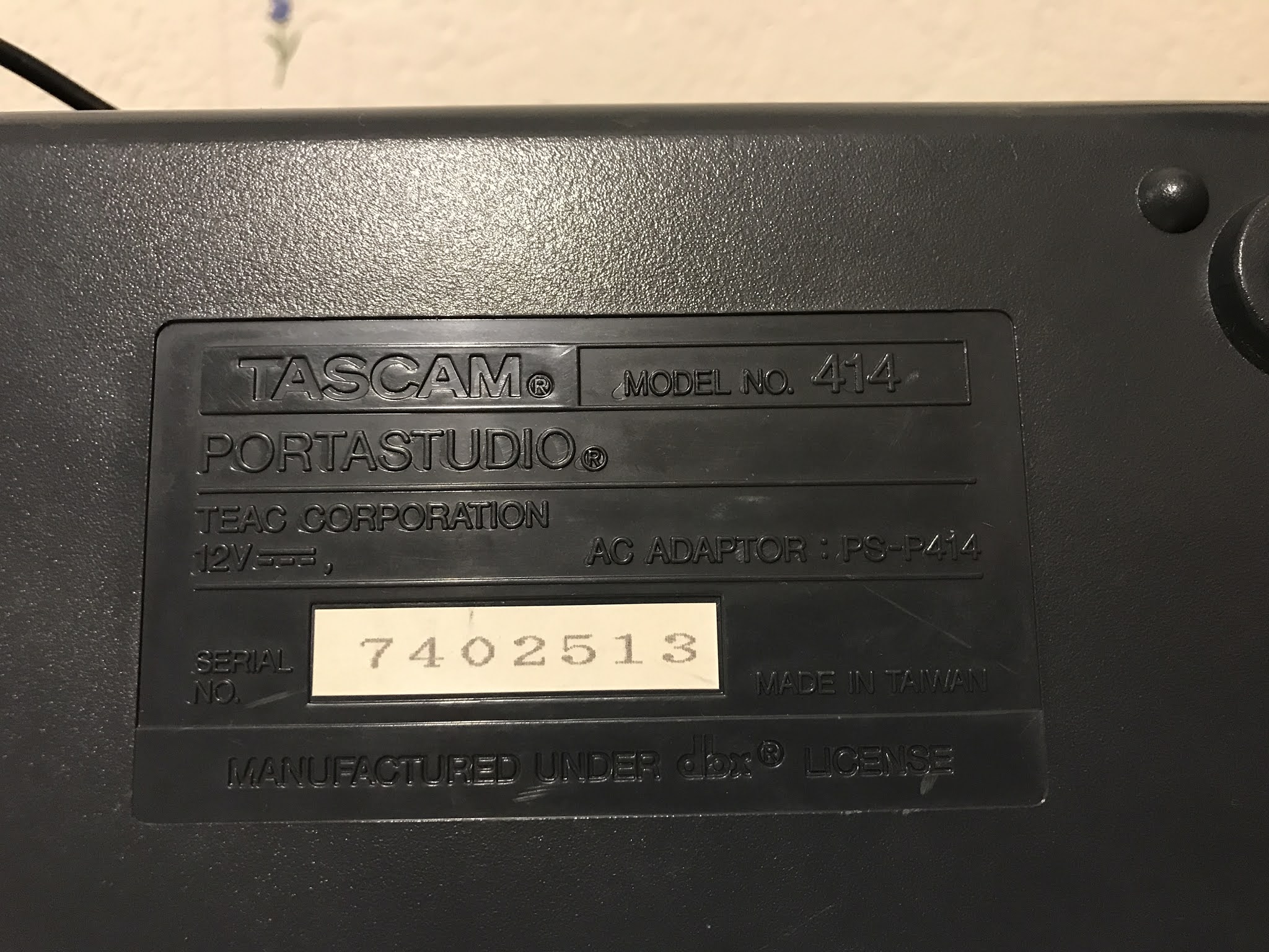 Infrequent Sound [sex.tex] technology: Tascam 414 Mk II 4-Track ...
