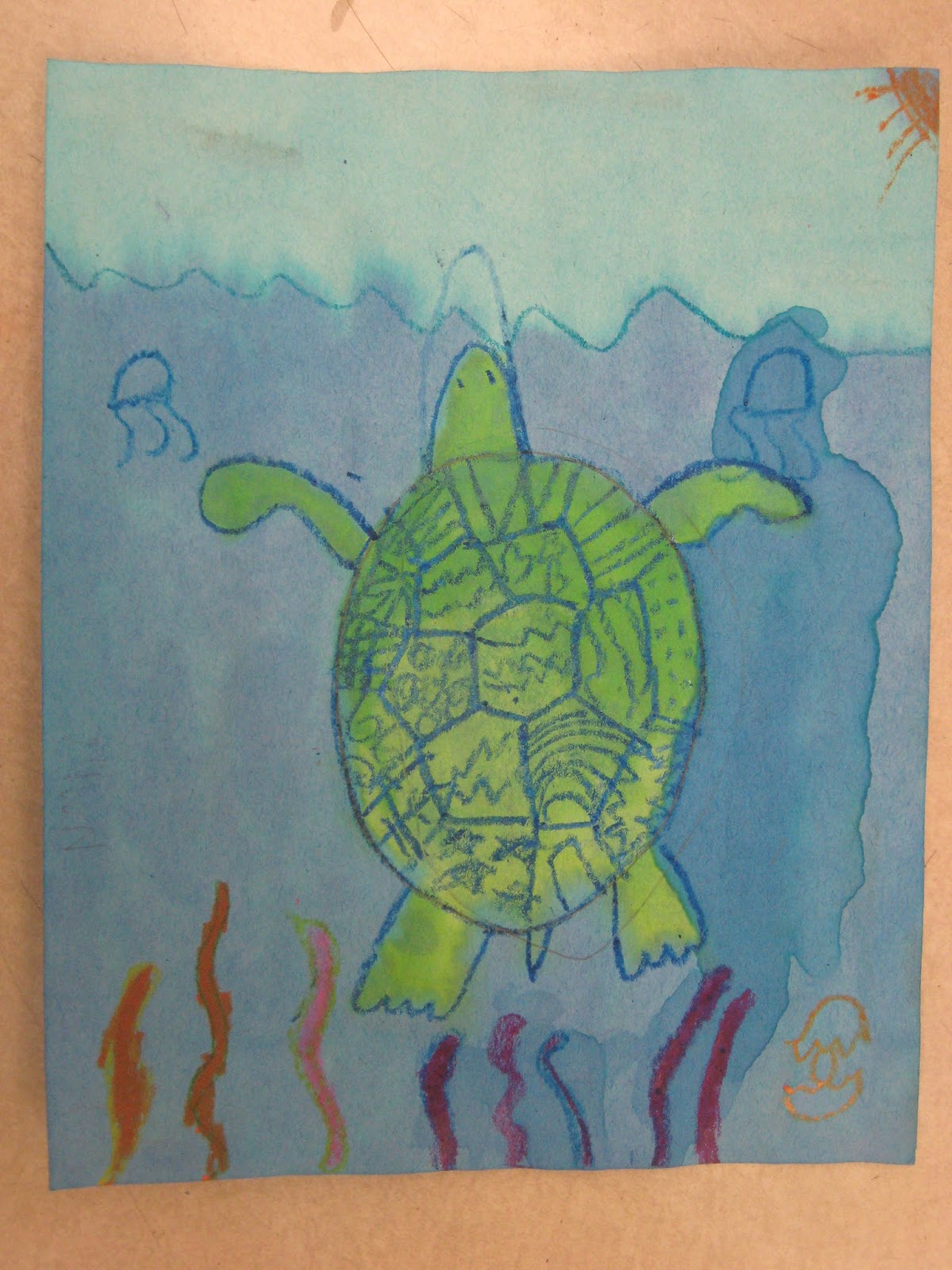 Miss Young's Art Room: 3rd Grade Patterned Sea Turtles