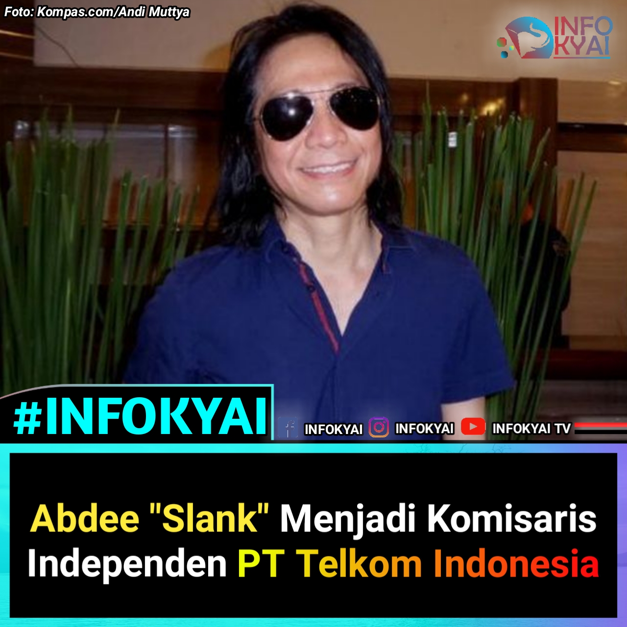 Abdee "Slank" Menjadi Komisaris Independen PT Telkom Indonesia