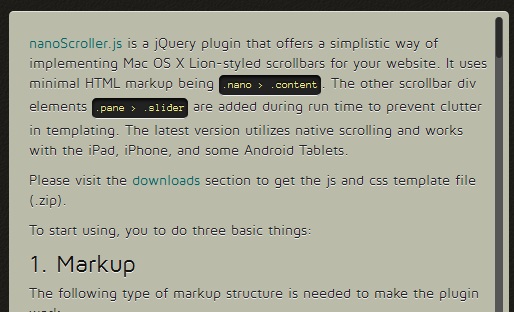 8 jQuery Scrollbar Plugin with Examples - ASP.NET,C#.NET,VB.NET,JQuery,JavaScript,Gridview