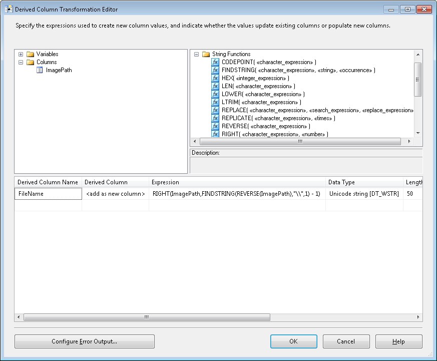 Microsoft Sql Server Integration Services Importing Images With Ssis
