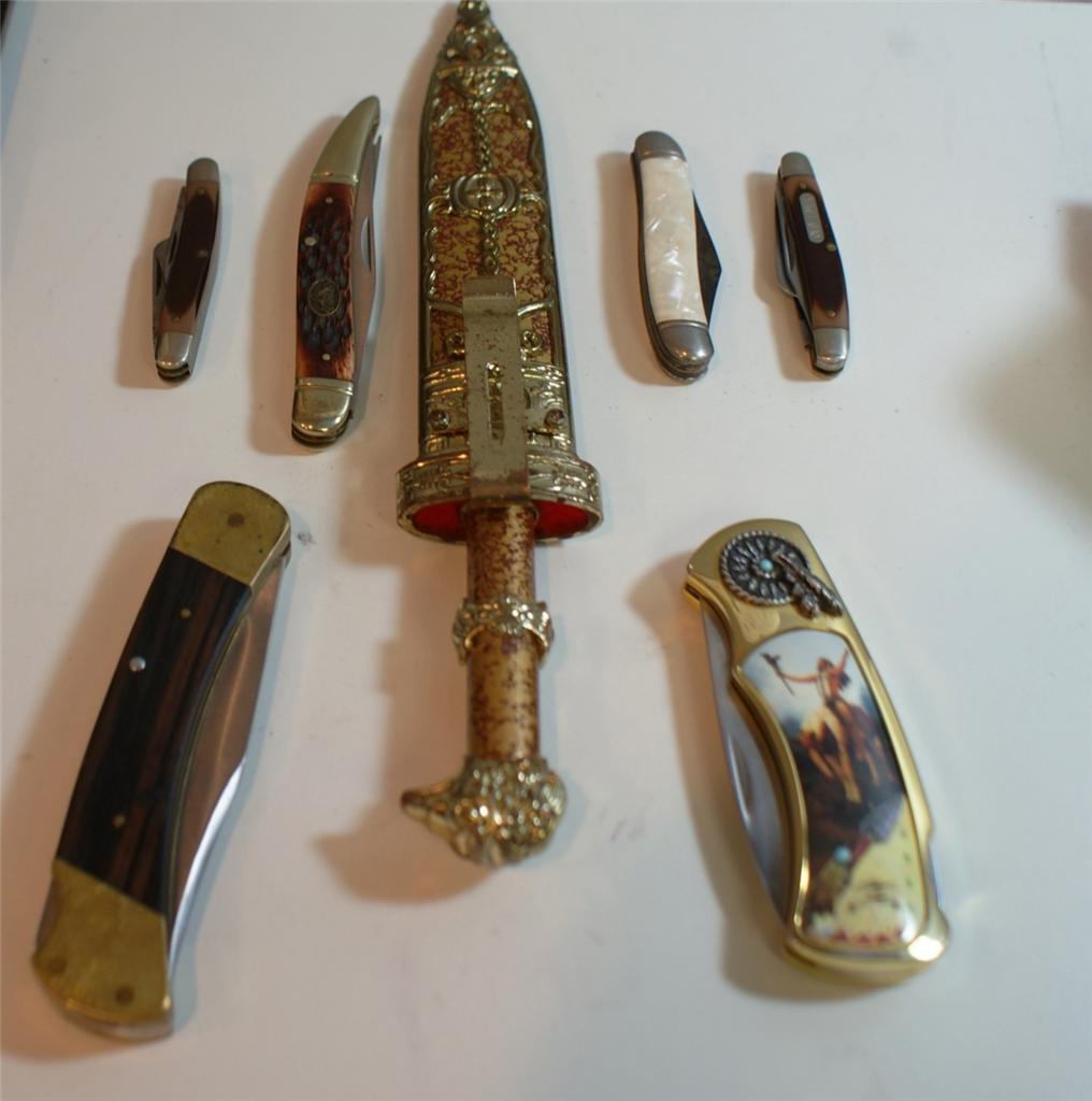 ASSORTED COLLECTIBLE KNIVES 7 TOTAL ~ Gold Crafters Exchange