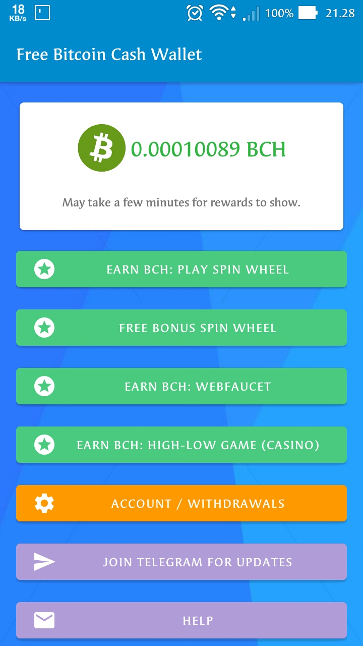 coin receh: Aplikasi Penghasil BCH