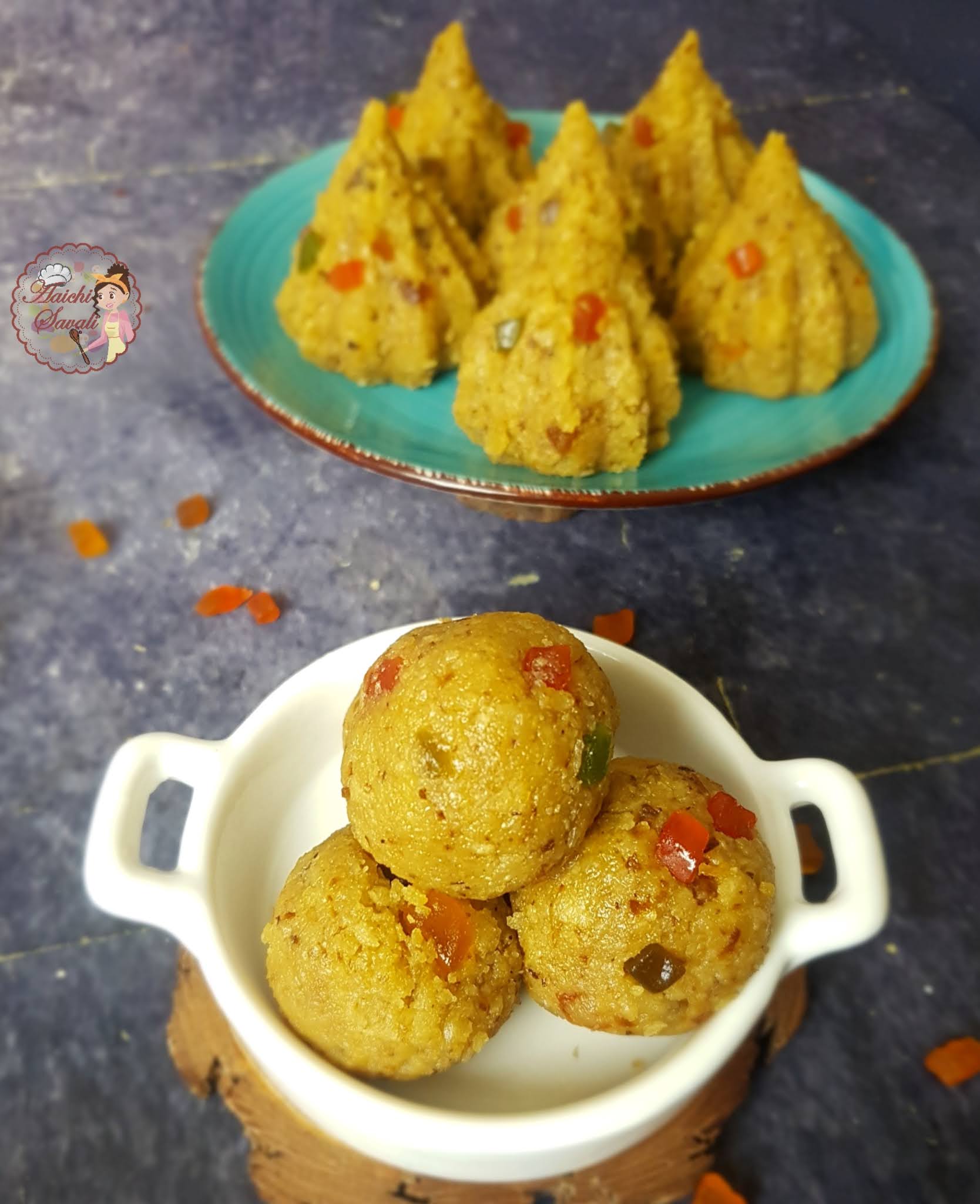 Poliche Ladoo ani Modak | Chapatiche Ladoo Recipe | Tutti-Frutti and ...