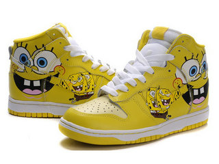 Cartoon High Tops Nike: Cartoon Character Spongebob Squarepants Nike ...