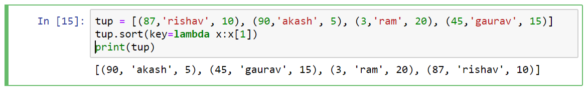 Anonymous functions in Python