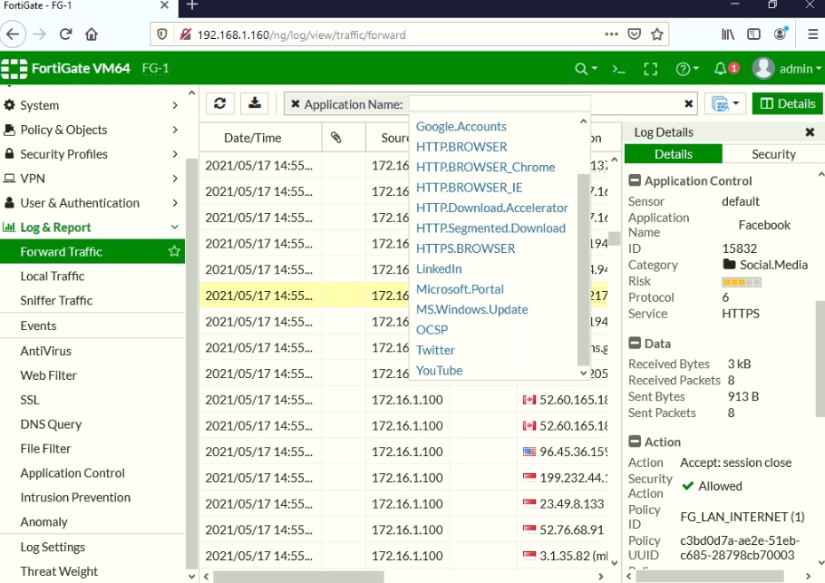 My Cybersecurity Journal: FortiGate Logging and Antivirus Security Profile