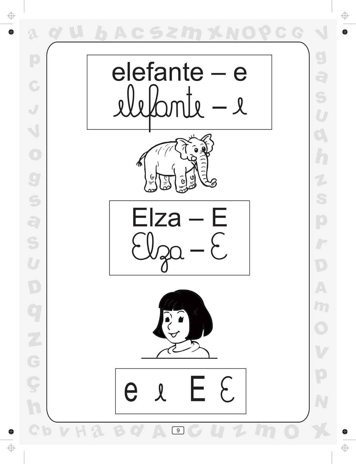 Portuguese alphabet activity ~ Atividade para imprimir