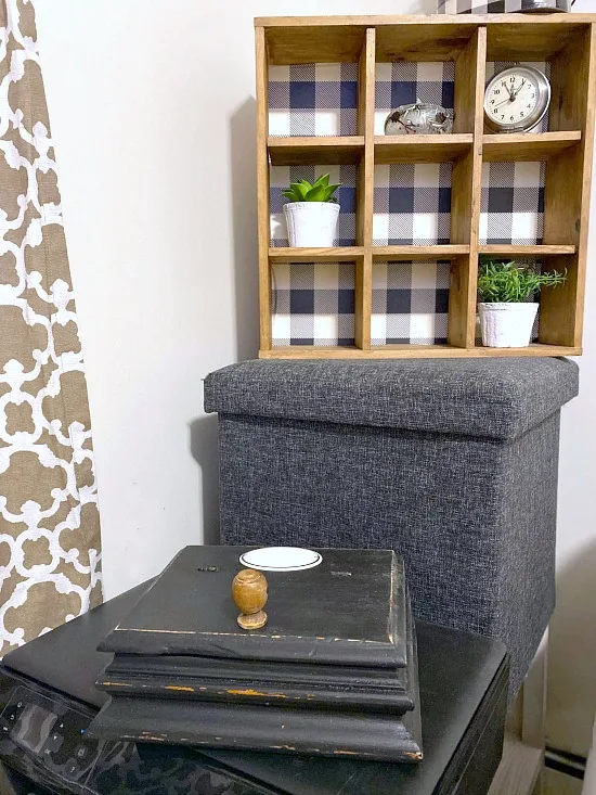 Repurposed Storage Box for Office Supplies