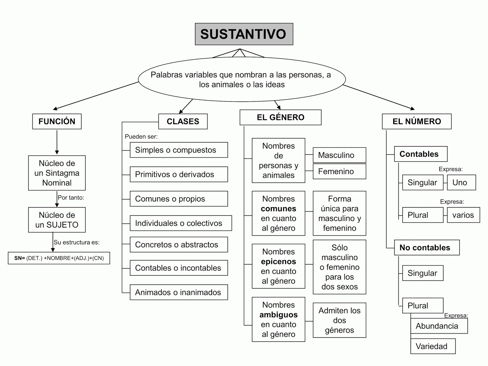 "Mi clase de Lengua": El Sustantivo