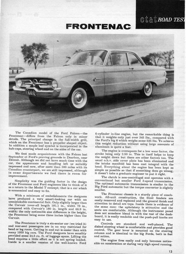 Just A Car Guy: for the 1960 model year only, Ford Canada introduced ...