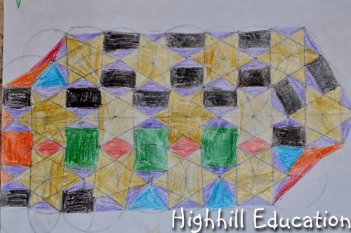 Highhill Homeschool: Geometric Design - Seven Circle Grid Patterns