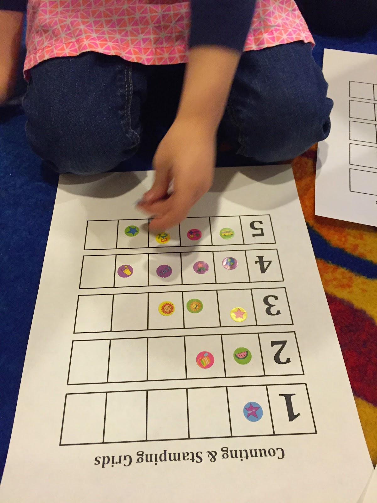 Morning Light Preschool: G is for Counting Grids