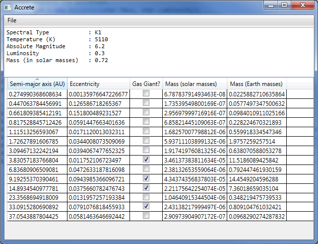 Awesome Worlds: Star system generation
