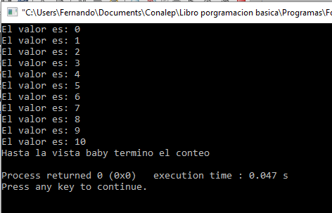 Ciclos en Programacion