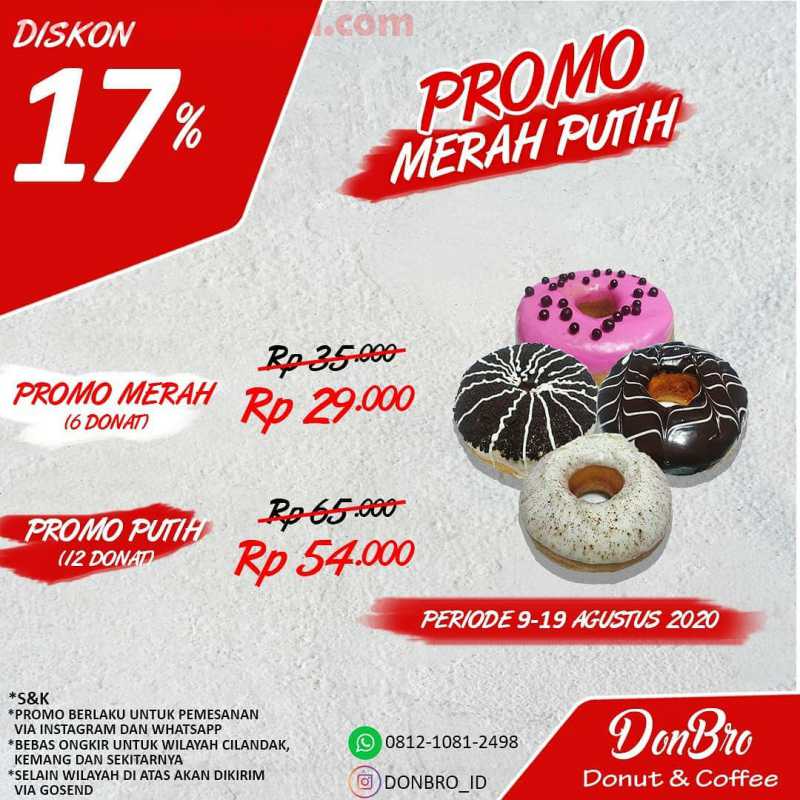 Donbro Donut & Coffee Promo Merah Putih Diskon 17%* | scanharga