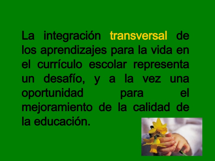 Transversalidad: Transversalización en la educación