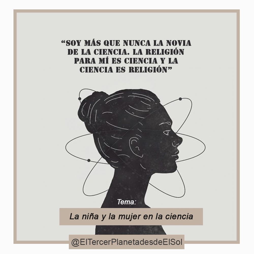 La niña y la mujer en la ciencia